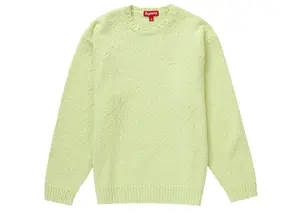 Supreme Bouclé Small Box Sweater - Bright Lime