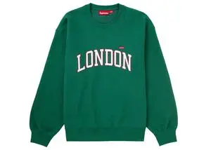 Supreme London Shop Small Box Crewneck Sweatshirt - Green