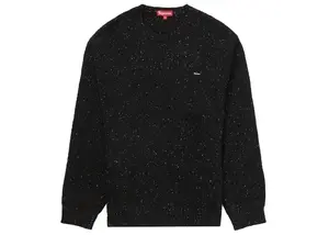 Supreme Speckle Knit Sweater - Black