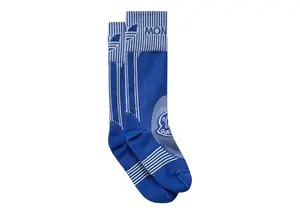 Moncler X Adidas Originals Logo Socks - Royal Blue