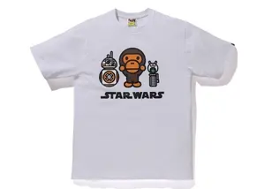 A BATHING APE X Star Wars Bb8 & Do Tee Shirt