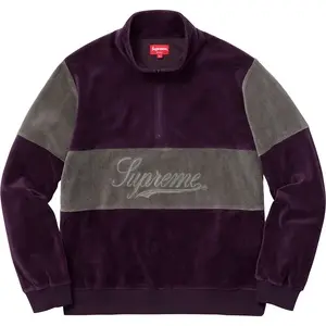 Supreme Velour Half Zip Pullover