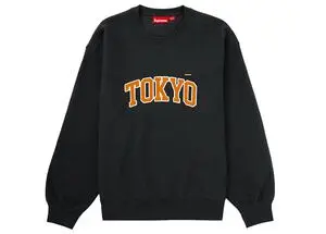 Supreme Tokyo Shop Small Box Crewneck Sweatshirt - Black