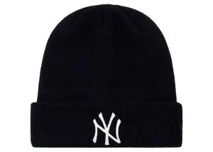 Aimé Leon Dore Chainstitch Yankees Beanie - Navy Blue