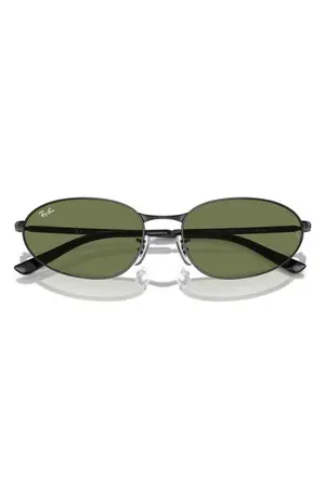 Ray-ban 56mm Oval Sunglasses - Black