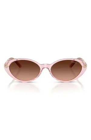 Versace 54mm Oval Sunglasses
