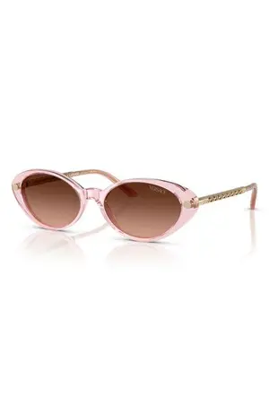 Versace 54mm Oval Sunglasses
