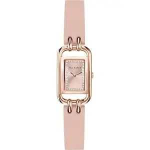 Ted Baker London Leather Strap Watch - Pink