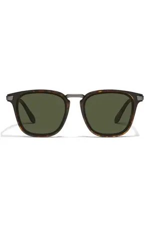 Quay Jackpot Remixed 54mm Round Polarized Sunglasses - Tortoise/green Polarized