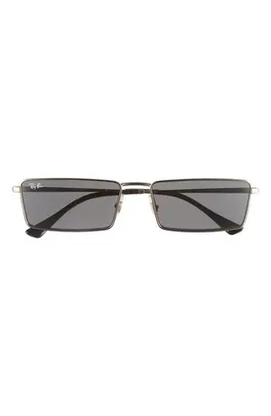 Ray-ban Remy 59mm Rectangle Sunglasses - Light Gold