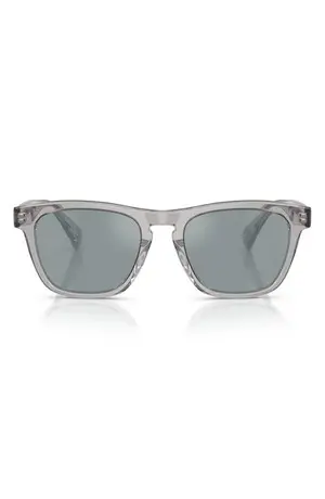 Oliver Spencer R-3 54mm Polarized Sunglasses - Grey/polar Flash Mirror