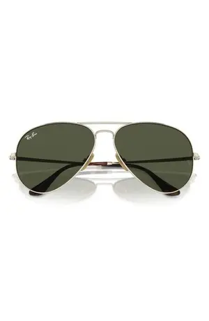 Ray-ban 58mm Aviator Sunglasses - Gold Flash