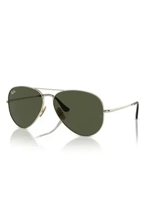 Ray-ban 58mm Aviator Sunglasses - Gold Flash