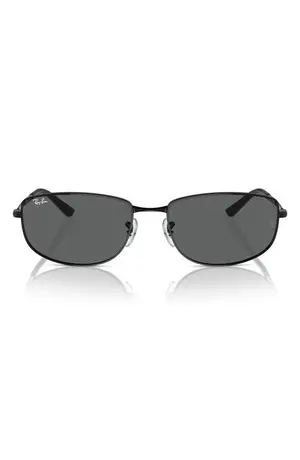 Ray-ban Ray-Ban 59mm Oval Sunglasses Black