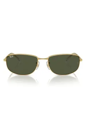 Ray-ban 59mm Oval Sunglasses - Gold Flash