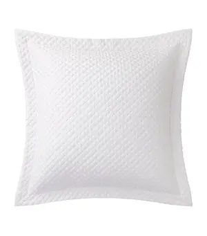 Ralph Lauren Cotton Argyle Square Pillowcase - White