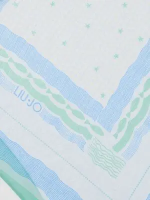Liu Jo Neck Scarf - Gnawed Blue