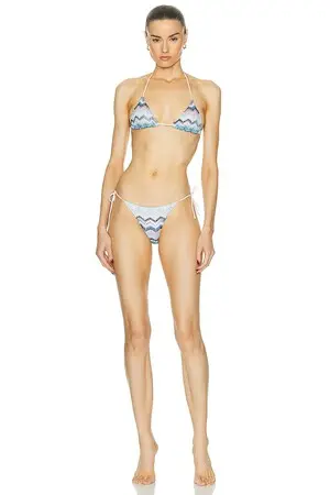 Missoni Bikini Set Multicolor Blue Tones