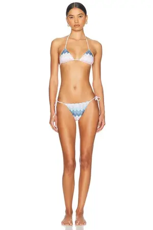 Missoni Bikini Set Multicolor Shaded Fuchsia