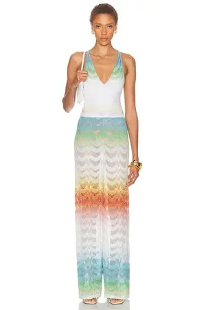 Missoni Metallic Knit One Piece Swimsuit - Multicolor