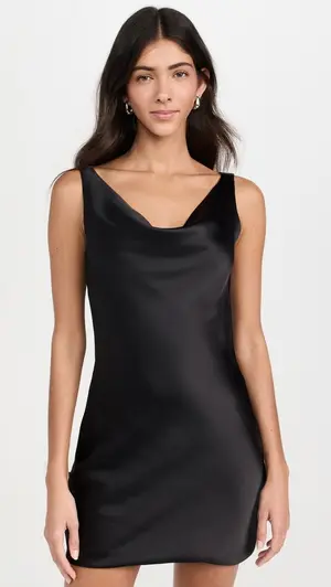 Norma Kamali Maria Mini Dress - Black
