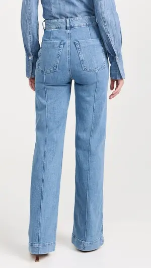 Another Tomorrow Denim Trousers