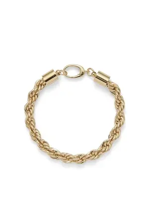 Lady Grey Xl Rope Chain Bracelet - Gold