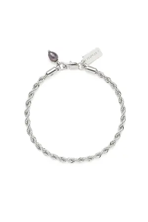 Lady Grey Rope Chain Bracelet - Silver