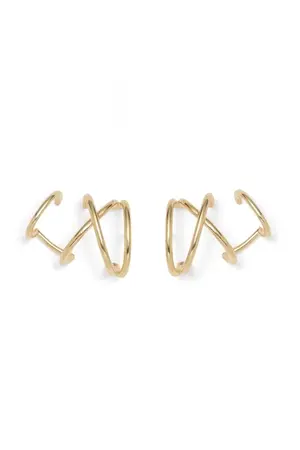 Lady Grey X -plated Bronze Ear Cuff