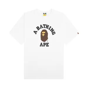 A BATHING APE College Tee - White