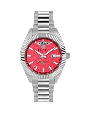 Philipp Plein Philipp Plein Date Superlative Watch, 42mm Red/silver