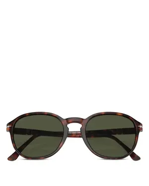 Persol Pillow Sunglasses - Havana/green Solid