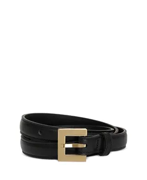 ANINE BING Nicola Leather Belt - Black