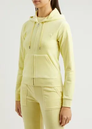 Juicy Couture Robertson Hooded Velour Sweatshirt