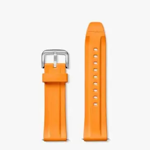 Shinola 24mm Rubber Watch Strap - Orange