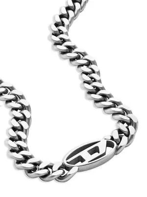 DIESEL® Oval D Curb-chain Necklace