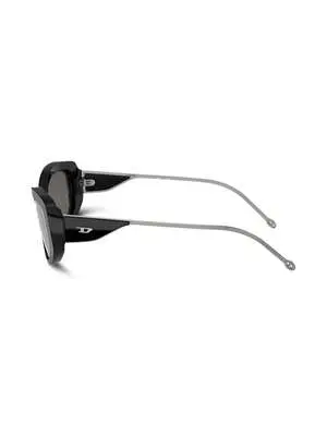 DIESEL® Logo-plaque Cat-eye Sunglasses