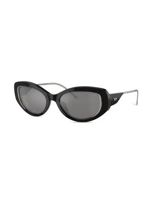 DIESEL® Logo-plaque Cat-eye Sunglasses