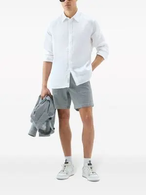 Woolrich Point-collar Linen Shirt - White