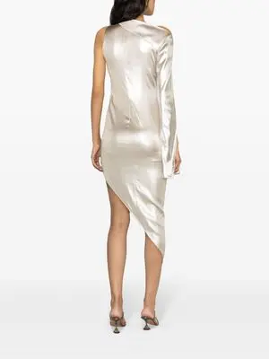GENNY Asymmetric Cut-out Midi Dress