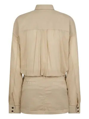 Dsquared2 Floral-appliqué Cotton Shirt Dress