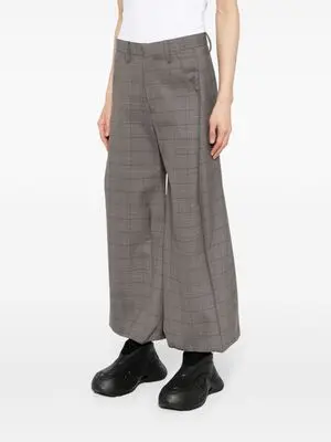 DOUBLET Robot Wide-leg Wool Trousers