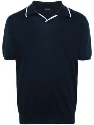 Kiton Knitted Cotton Polo Shirt