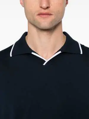 Kiton Knitted Cotton Polo Shirt