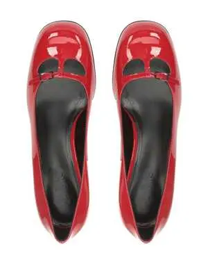 SERGIO ROSSI 45mm Leather Pumps - Red