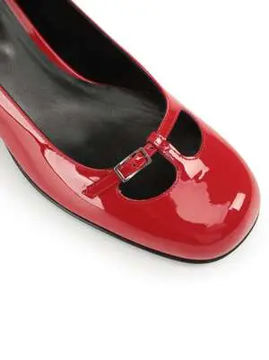 SERGIO ROSSI 45mm Leather Pumps - Red