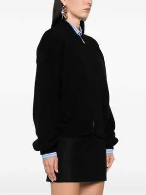 MODES Fine-knit Zip-up Cardigan