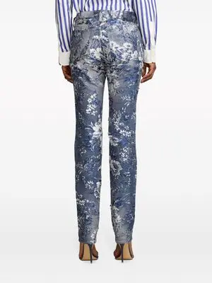 Ralph Lauren Floral Jacquard Distressed Jeans
