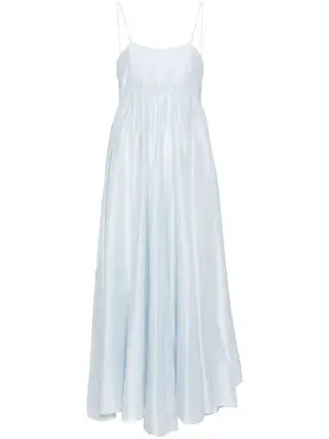 FORTE_FORTE Empire-line Maxi Dress - Blue