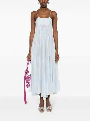 FORTE_FORTE Empire-line Maxi Dress - Blue